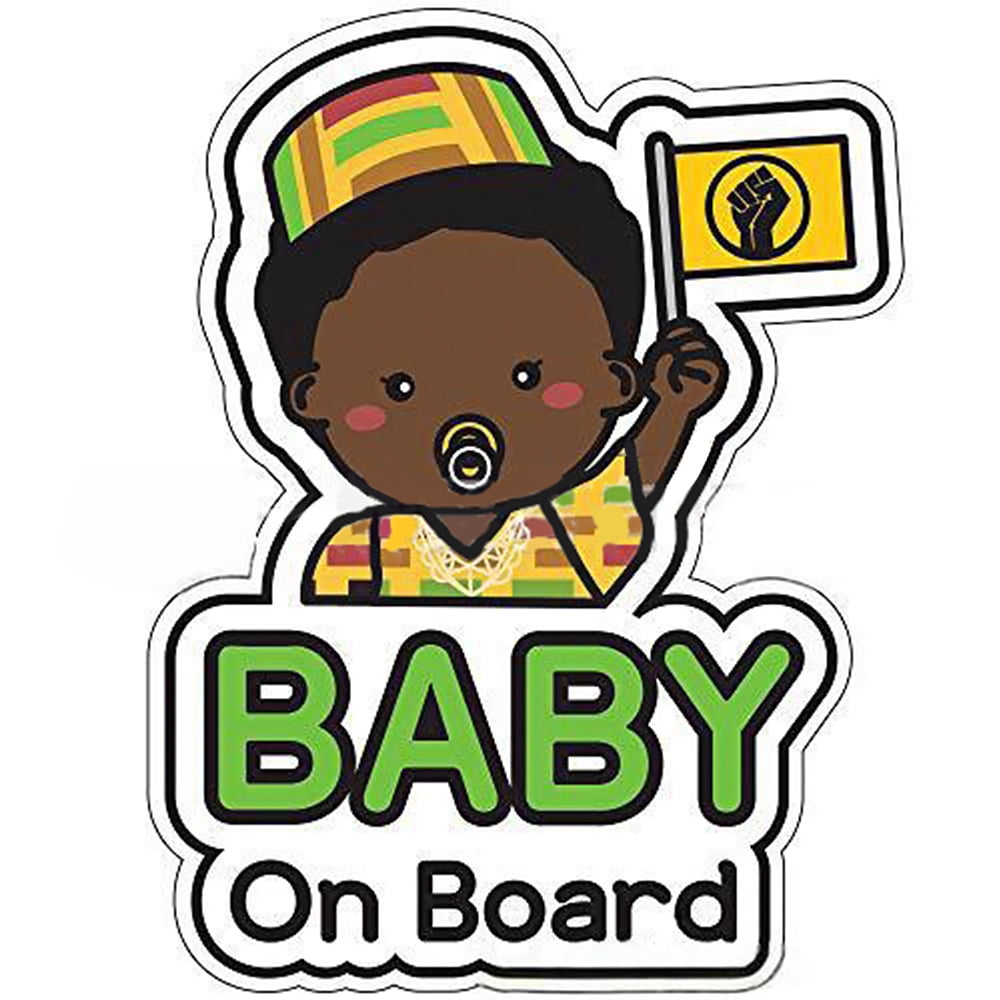 5.9 "baby In The Car Reminder Stickers, Cute Baby Rapper Glass Window ...