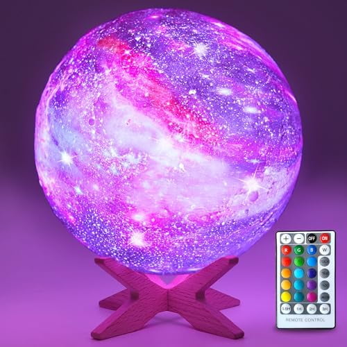 5.9 inch Moon Lamp Remote & Touch Control 16 Colors LED Night Light ...