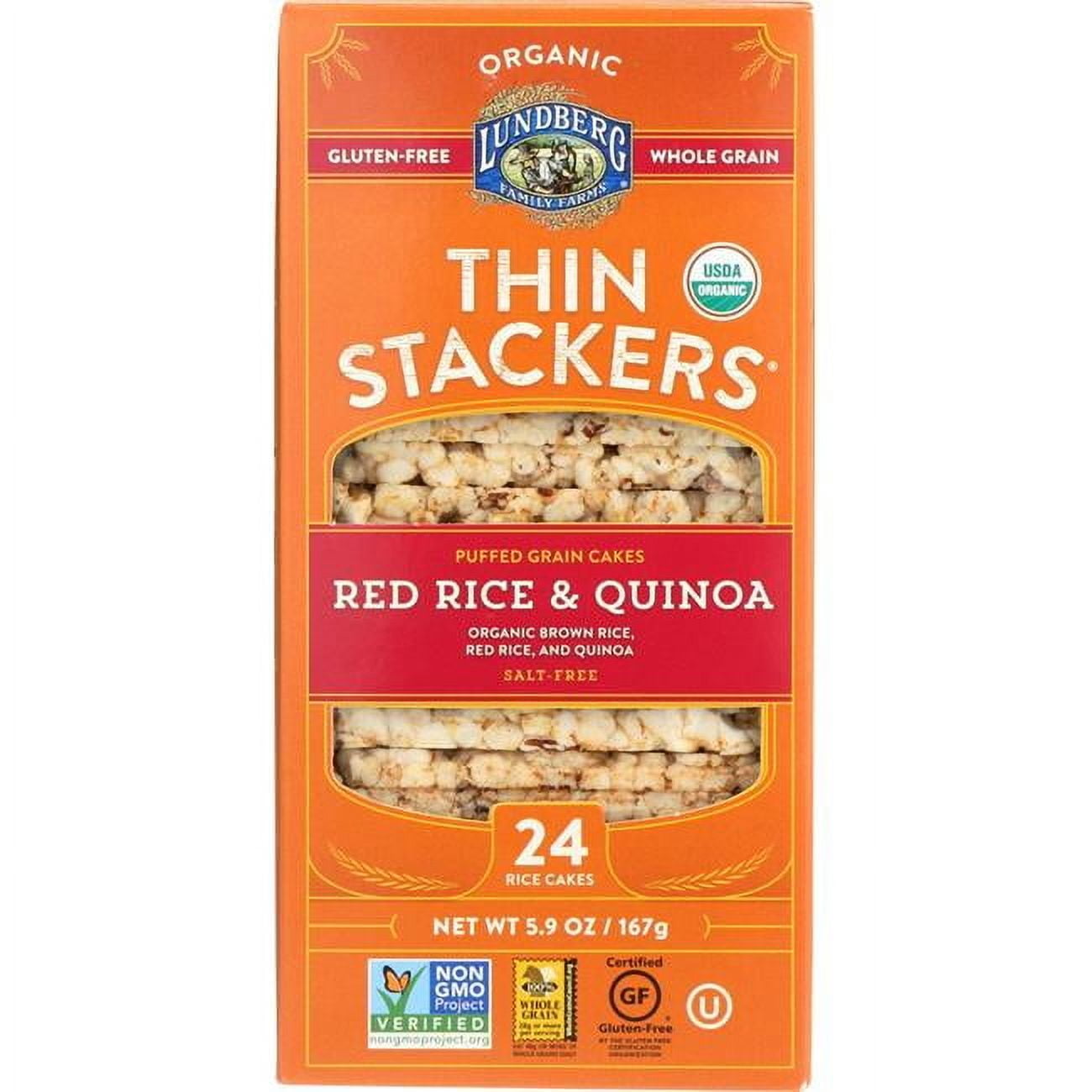5.9 oz Rice Cakes Thin Stackers Red Rice & Quinoa - Walmart.com