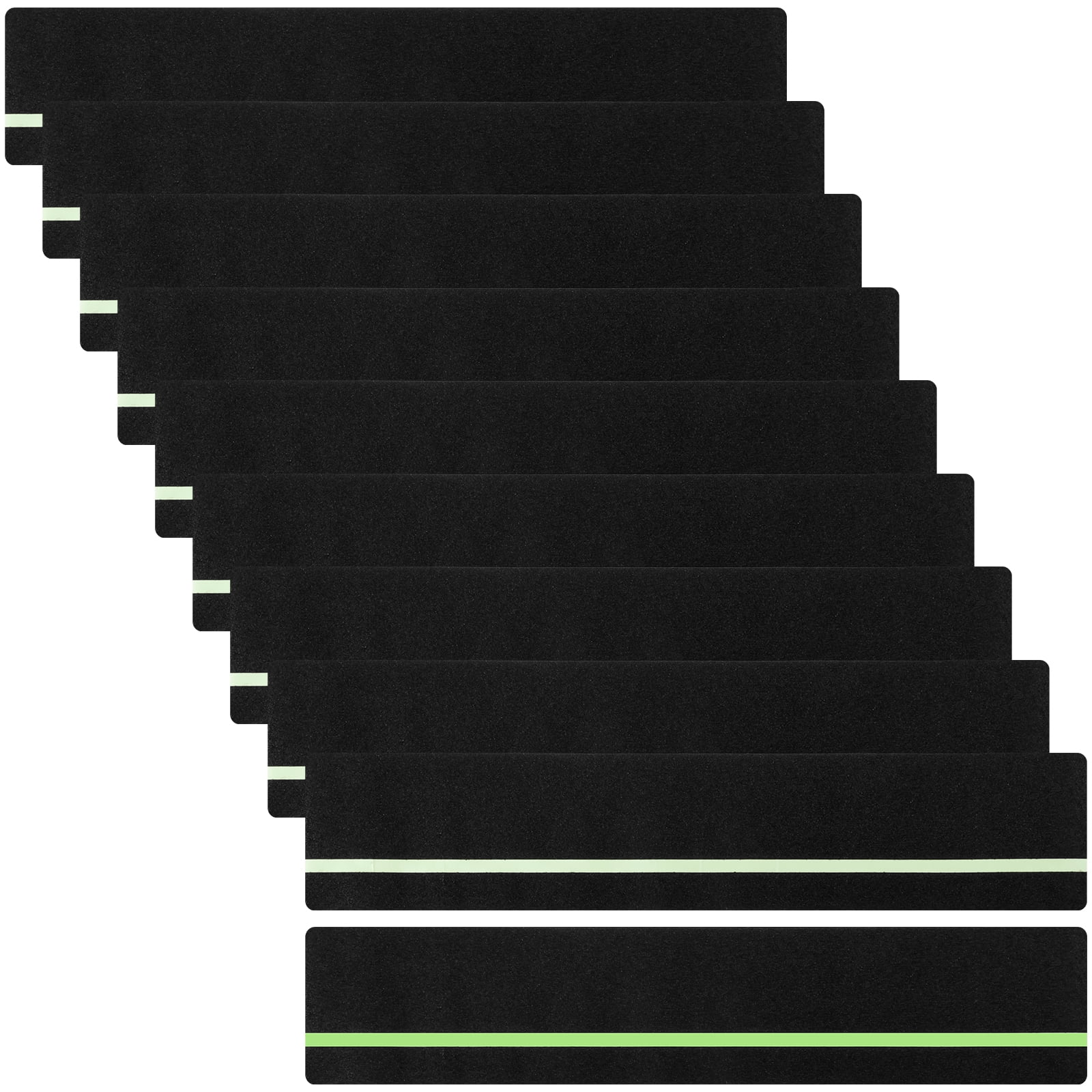 5.9" x 30" Anti Slip Stair Tread with Reflective Strips Best Grip Non ...