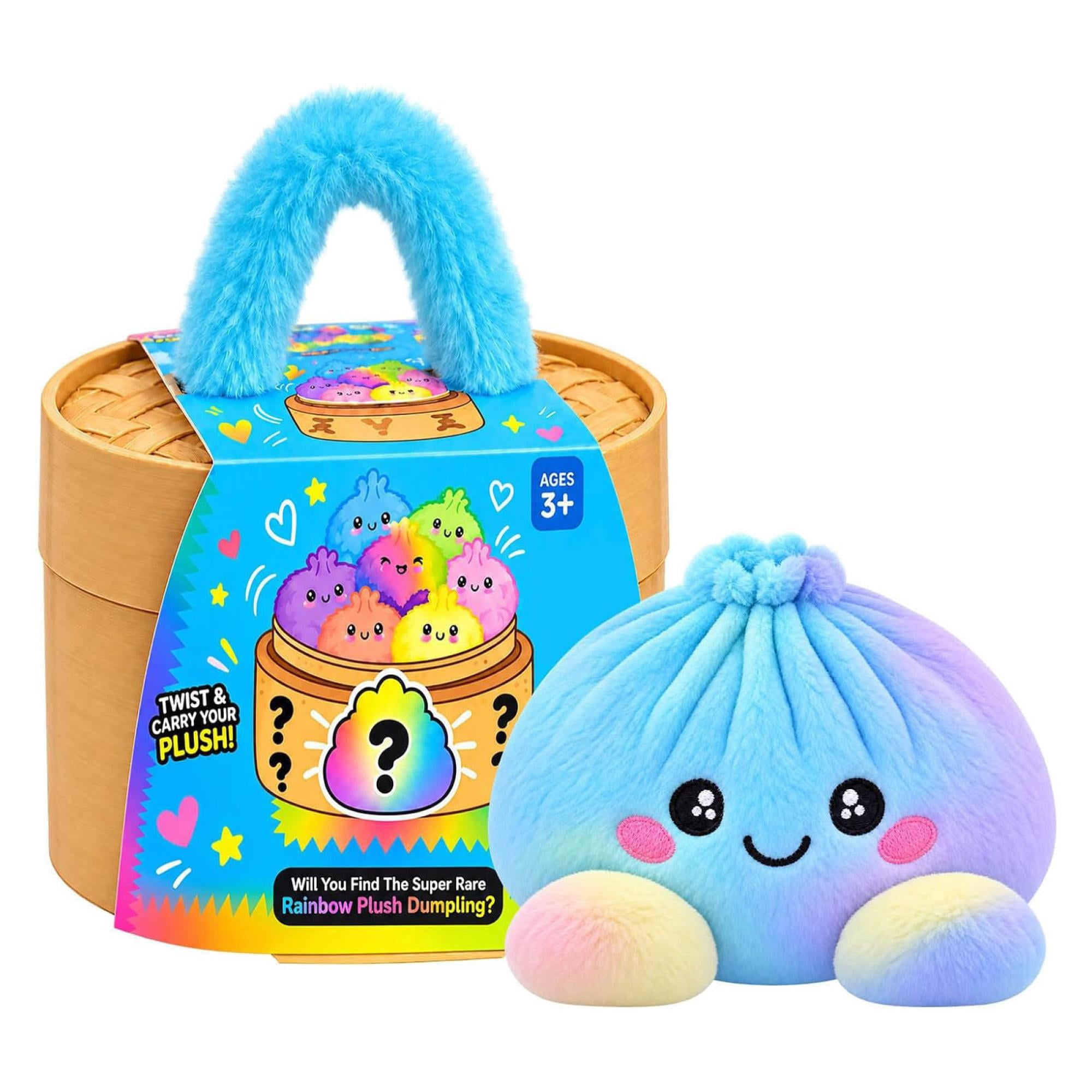 5.91in Dumpling Plush Toy, Soft Stuffed Bun Character with Steamer ...