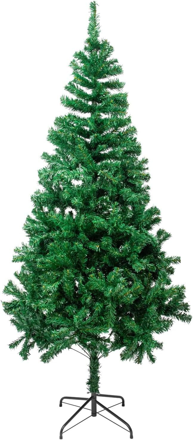 5.9FT Artificial Christmas Tree,Dense Branches Realistic Holiday Decor ...