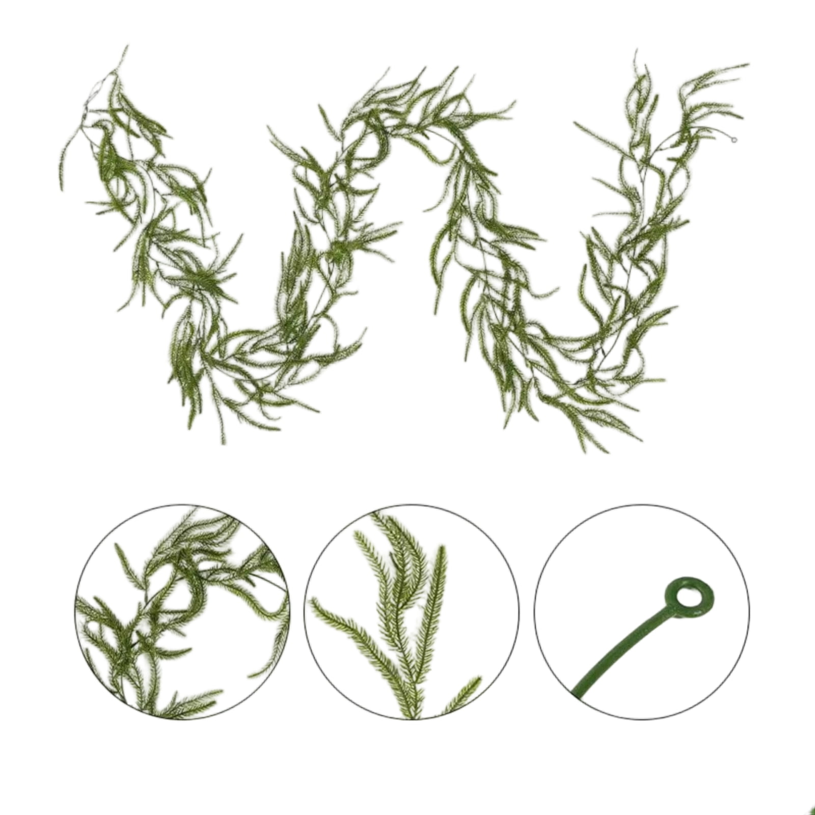 5.9Ft Christmas Garland Realistic Fuller,Natural Droopy,Lifelike Xmas ...