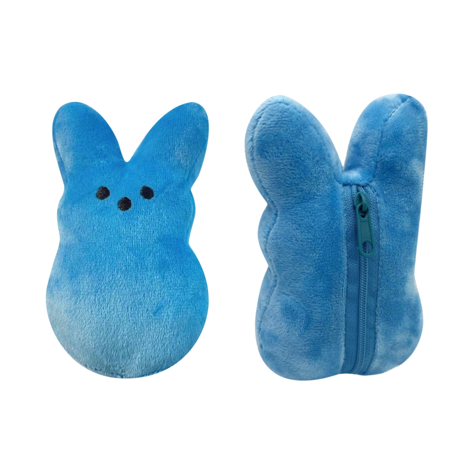 5.9Inch Peeps Easter Bunny Zipper Coin Purse - Soft Plush Furry Wallet ...
