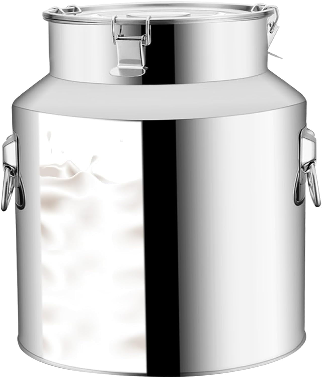 5/9L 304 Stainless Steel Milk Can With Lid Wine Bucket With Carry ...