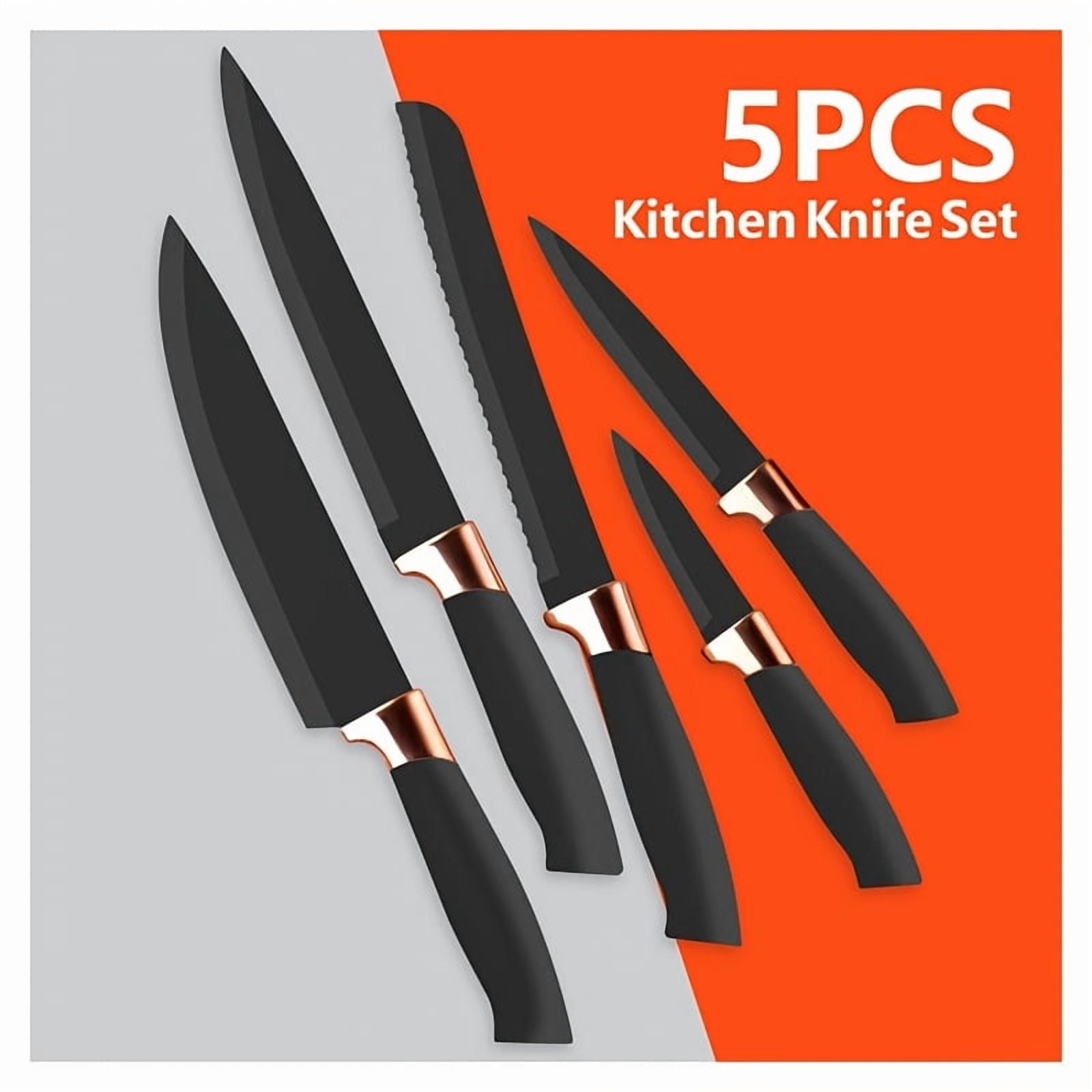 5/9PCS Stainless Steel Sharp Kitchen Knife Set – Chef’s, Bread, Slicing ...