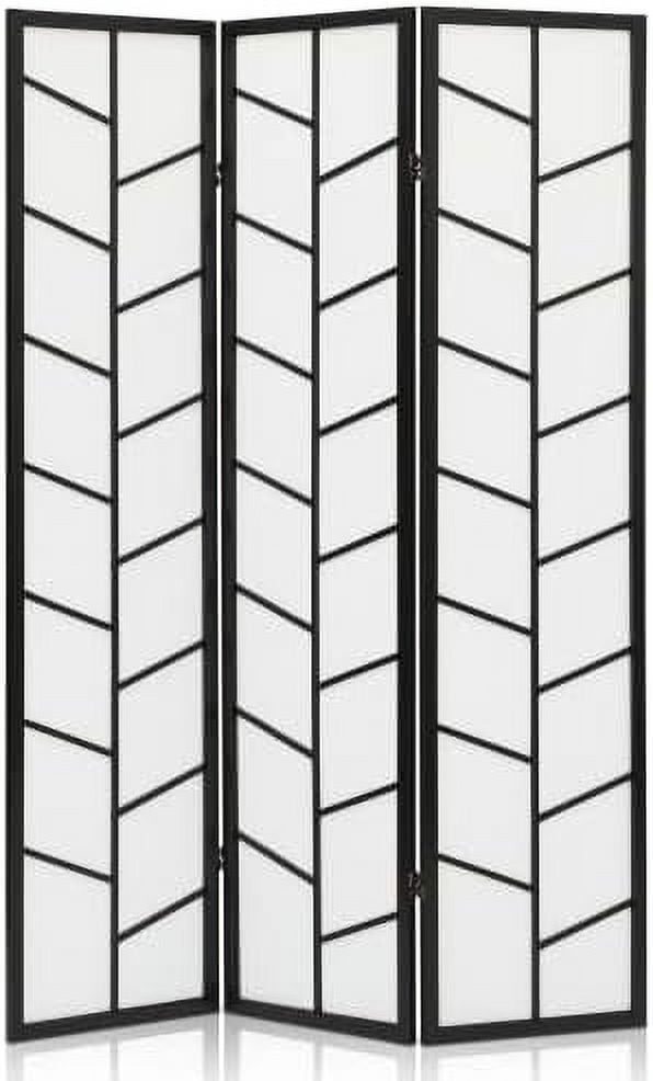 5.9ft Folding Screen Room Divider 3-Panel Shoji Room Partitions and ...