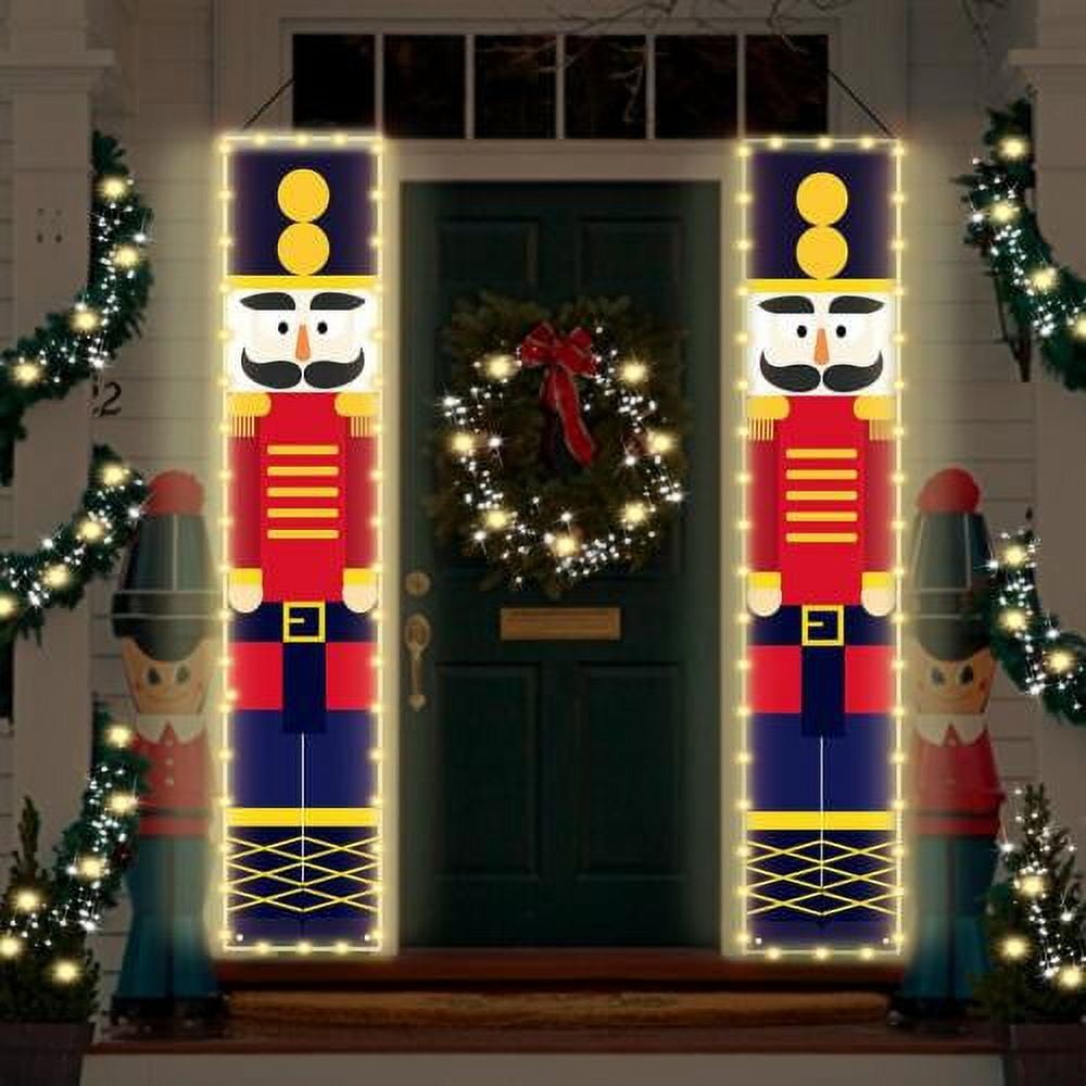 5.9ft Nutcracker Christmas Decorations Nutcrackers Banners Porch with ...