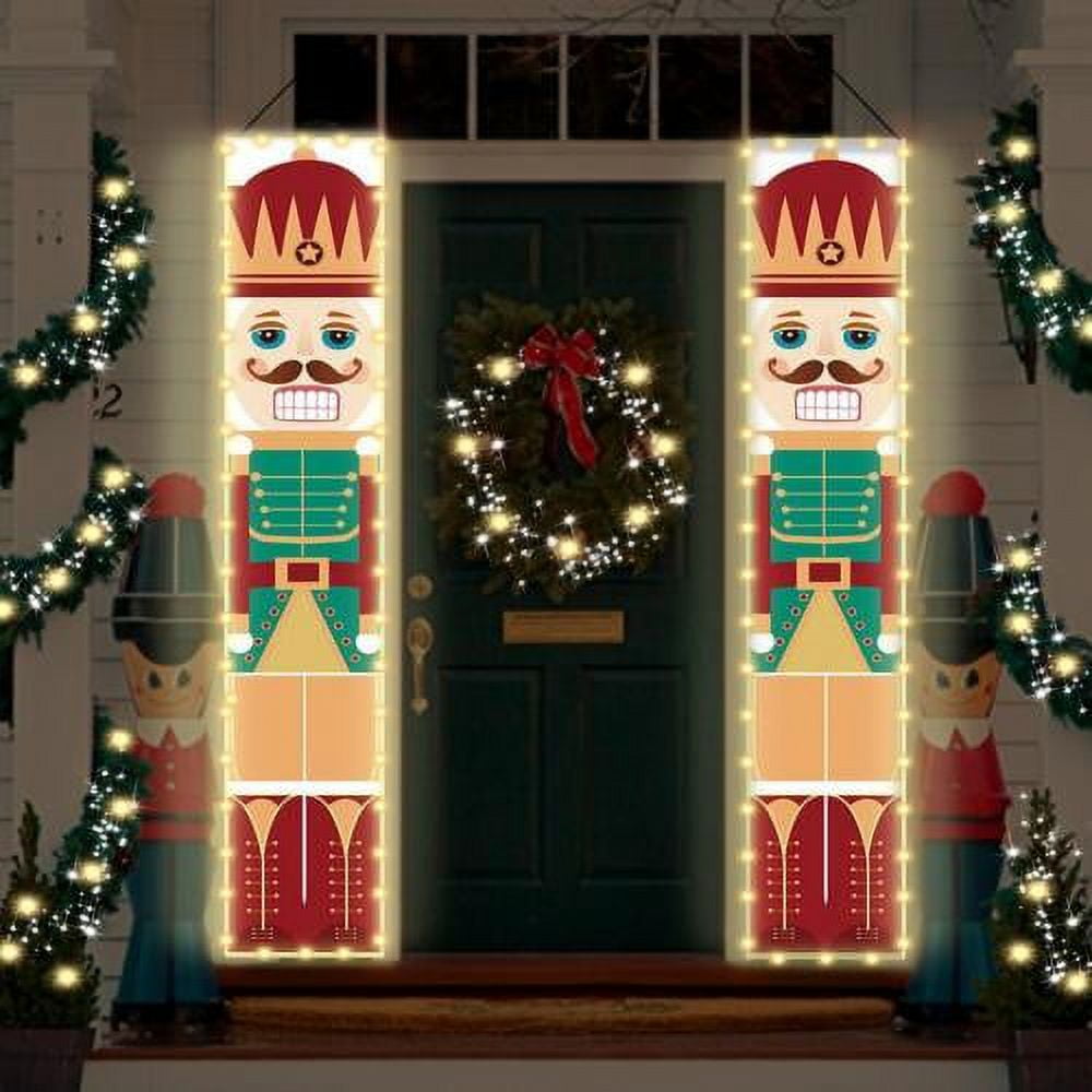 5.9ft Nutcracker Christmas Decorations Nutcrackers Banners Porch with ...