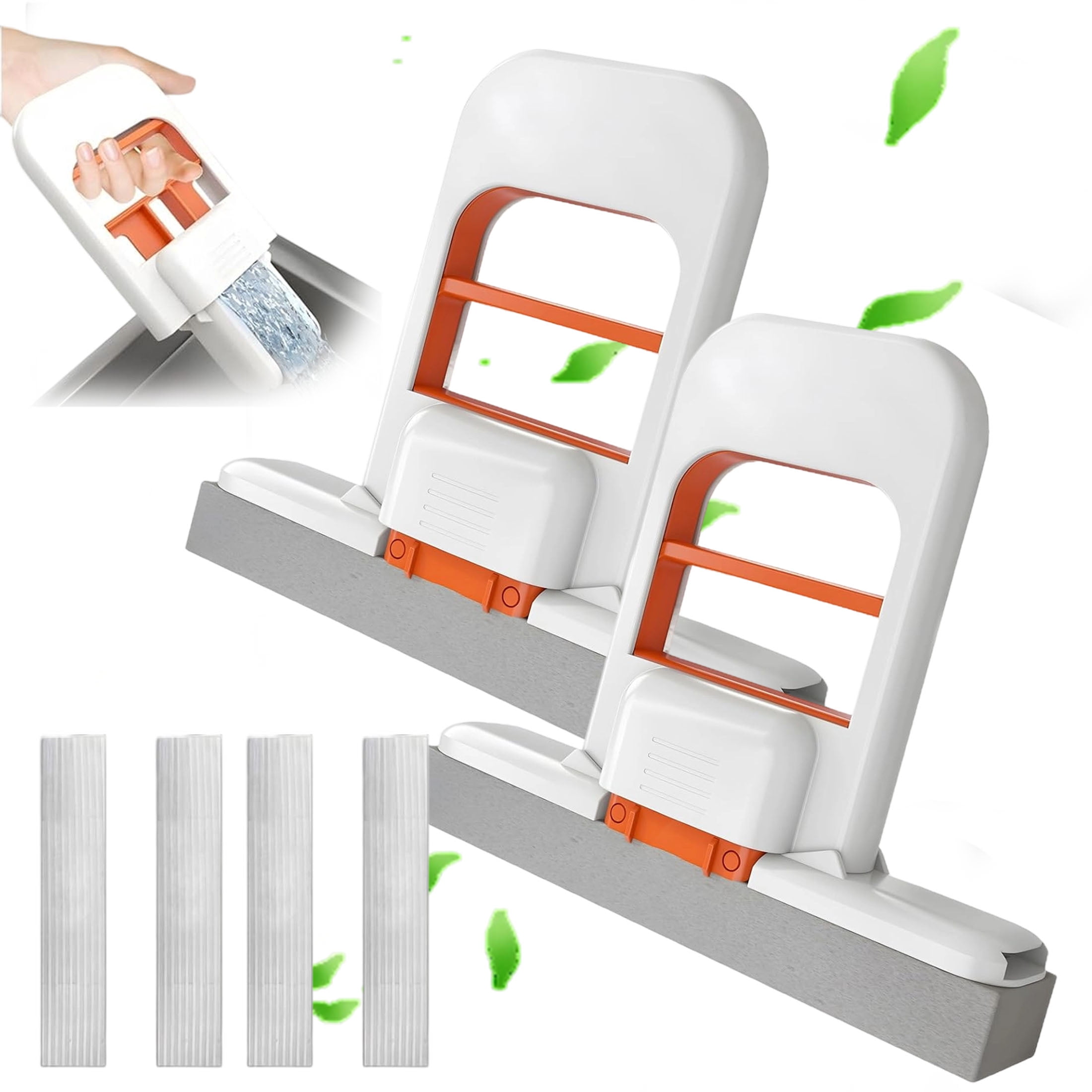 5.9in Mini Foldable Desktop Mop - Compact Wet/Dry Cleaning System ...
