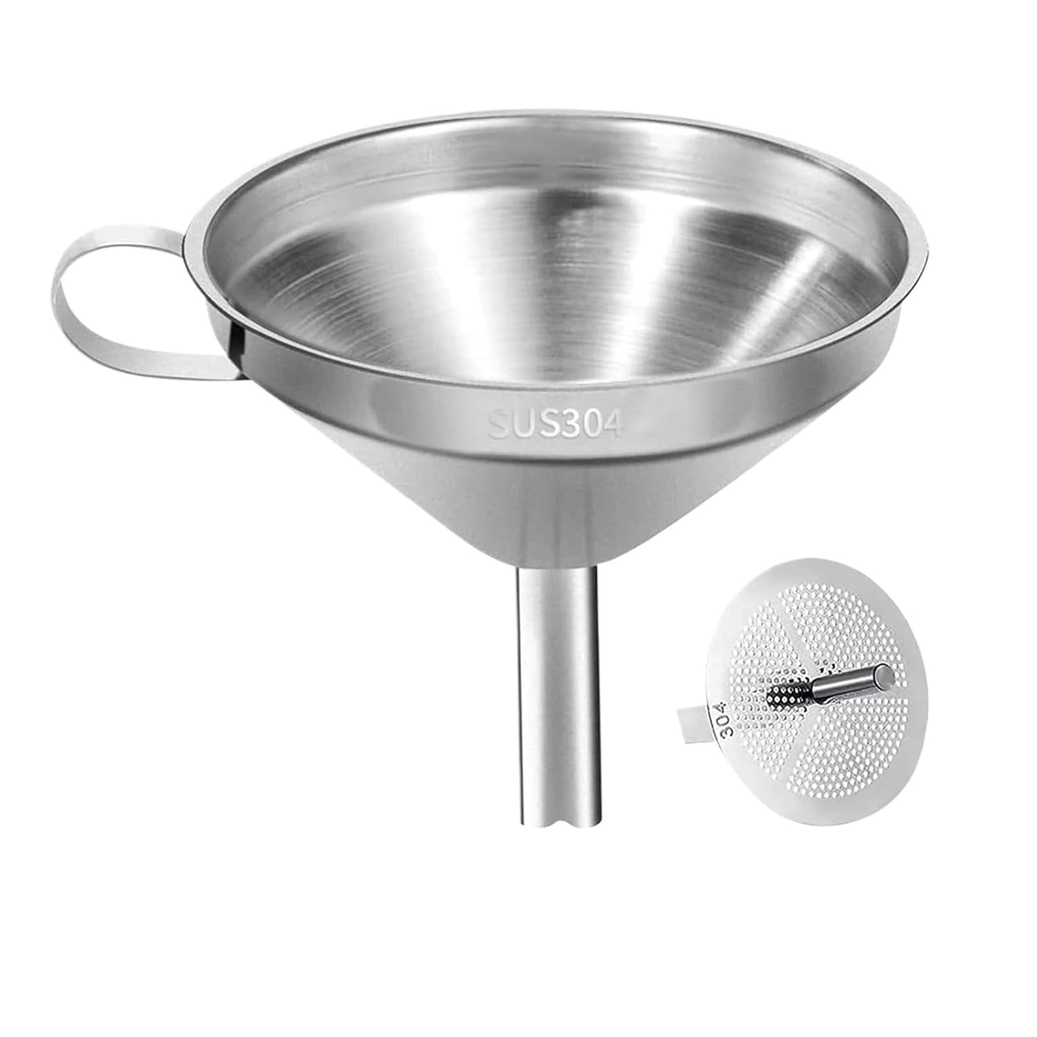 5.9in Stainless Steel Kitchen Funnels,Funnels 304 Stainless Steel ...
