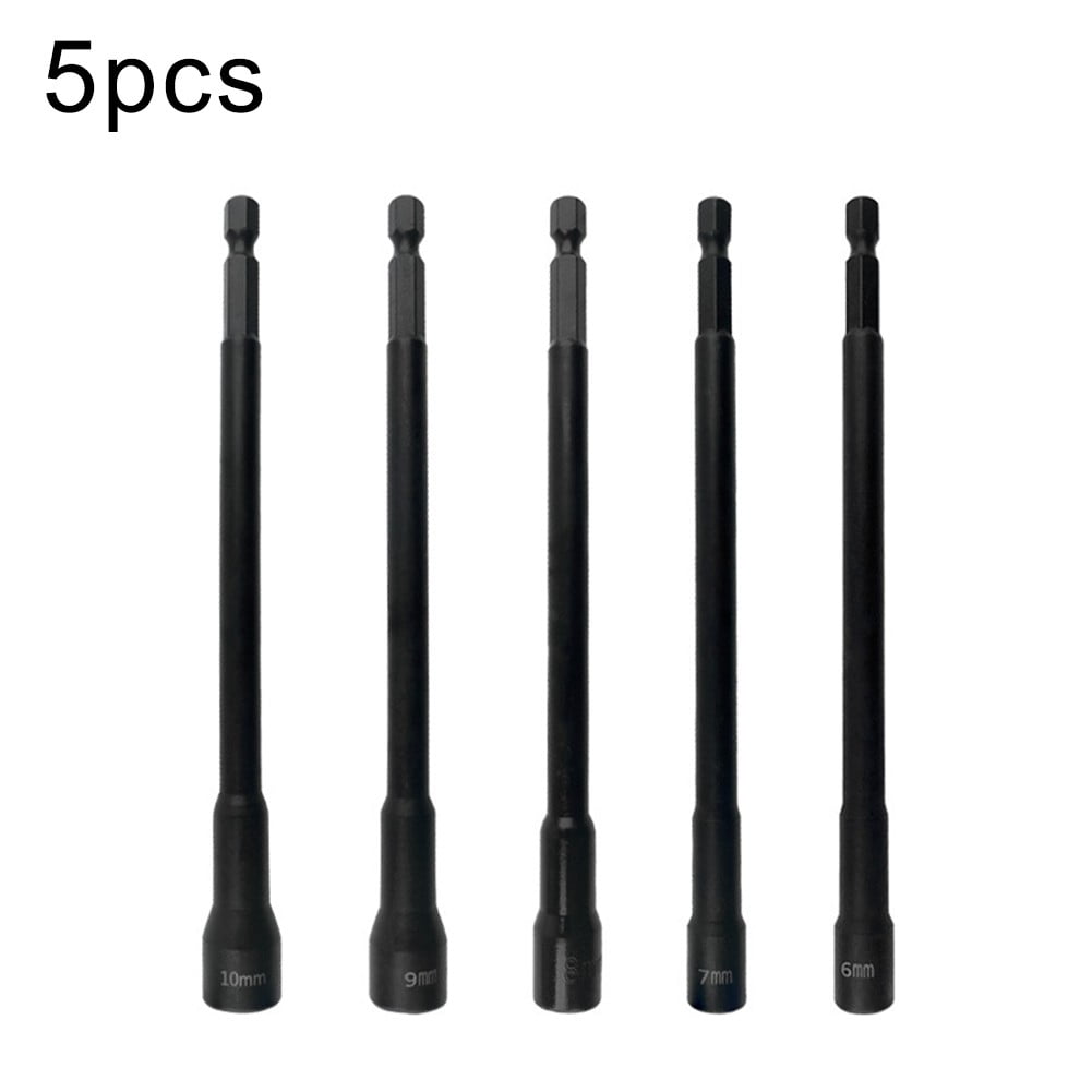 5/9pcs 150mm Extend Magnetic Hex Socket For Power Drills Pneumatic ...