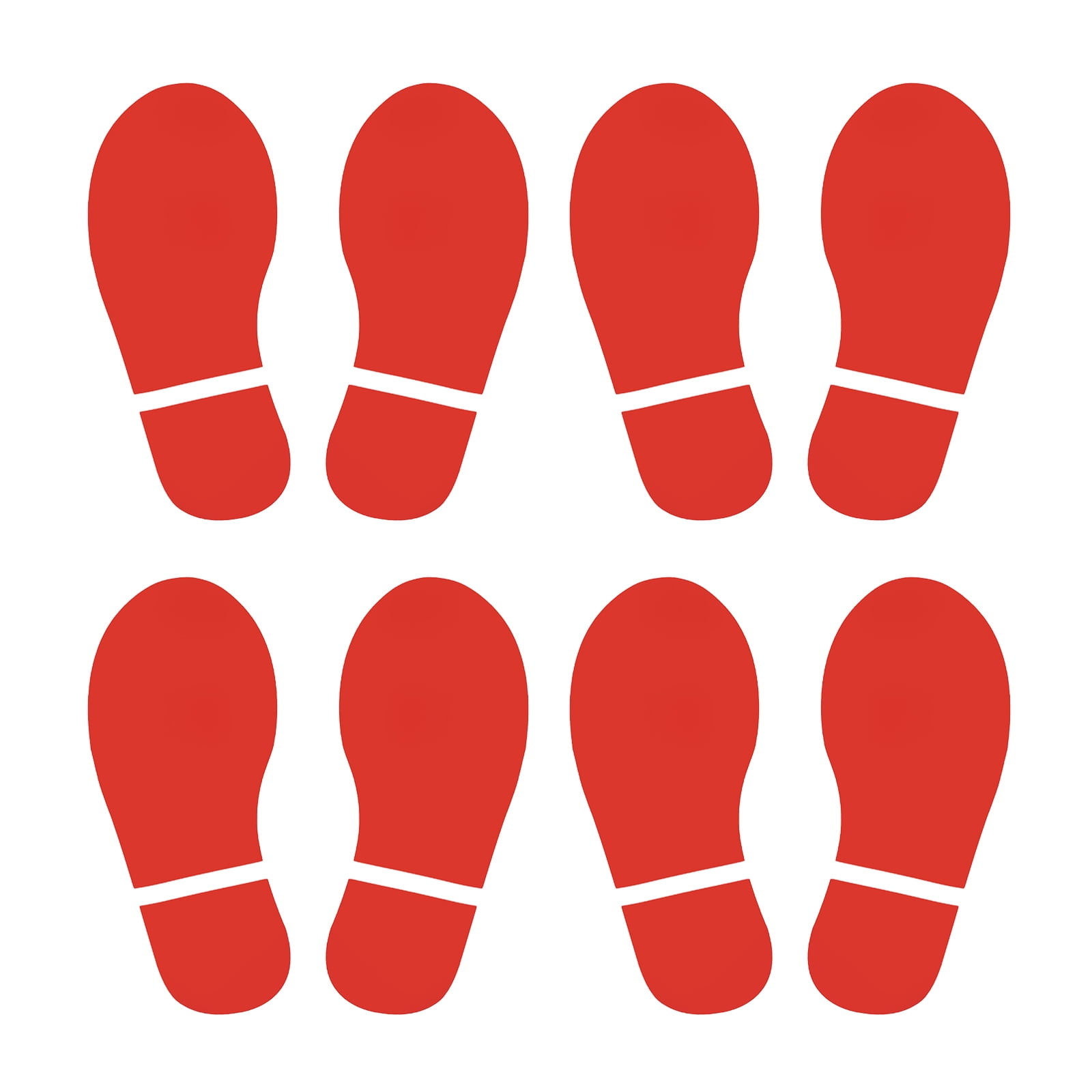 5.9x2.5" Footprints Floor Stickers Footprint Wall Stair Decal Sticker ...