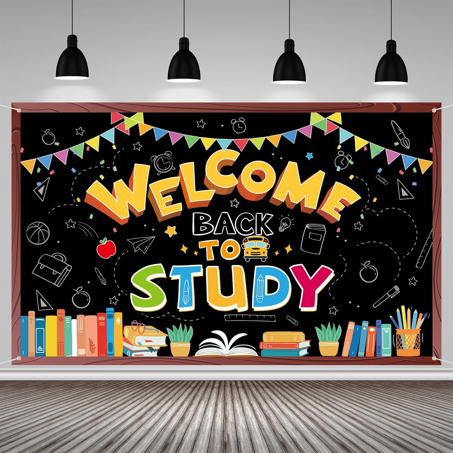5.9x3.6Ft Back to School Banner Welcome Back Backdrop First Day of ...