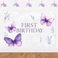 5.9x3.6Ft Butterfly 1st Birthday Backdrop Our Little Butterfly is ...