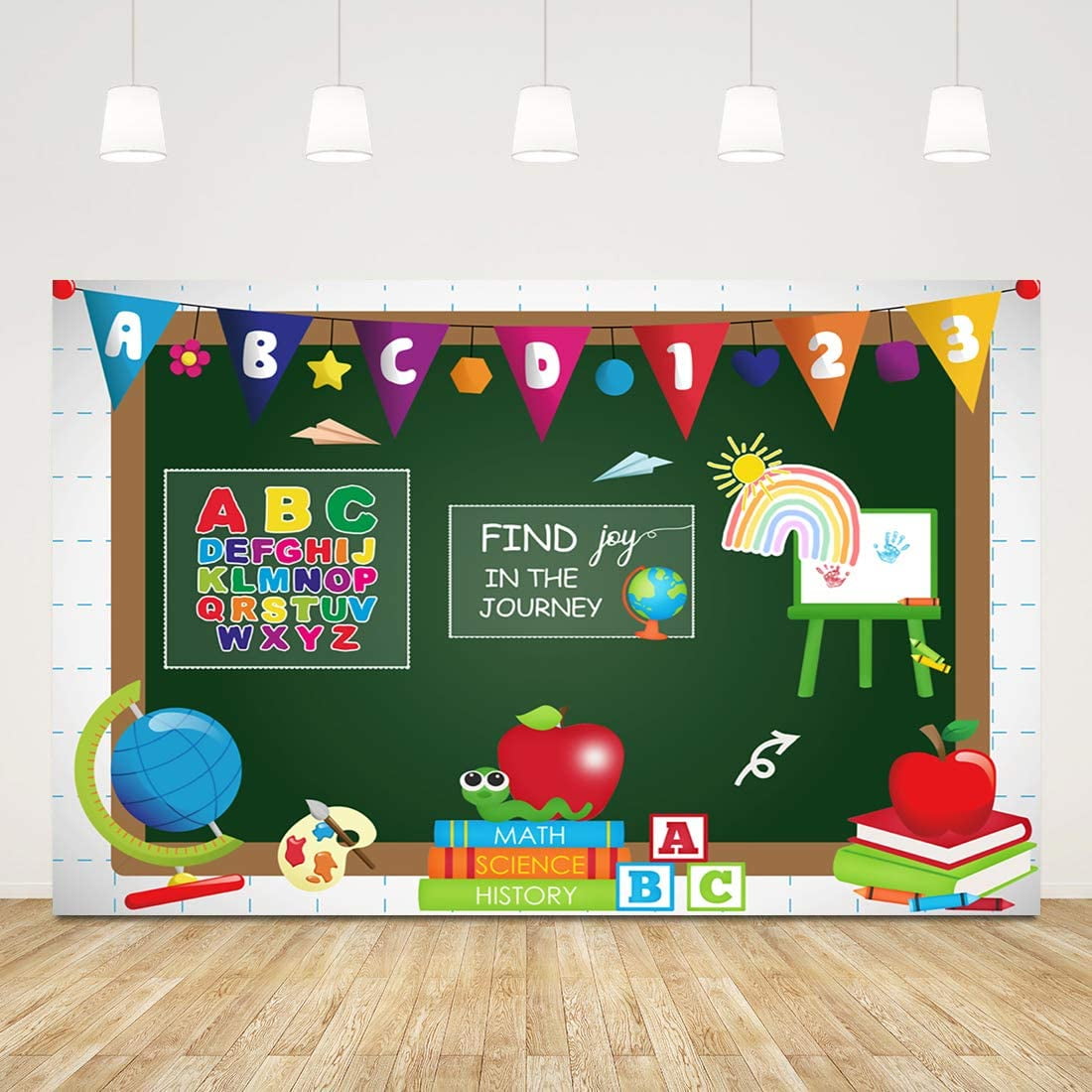 5.9x3.6Ft Course Online Teaching Backdrop Blackboard Photography ...