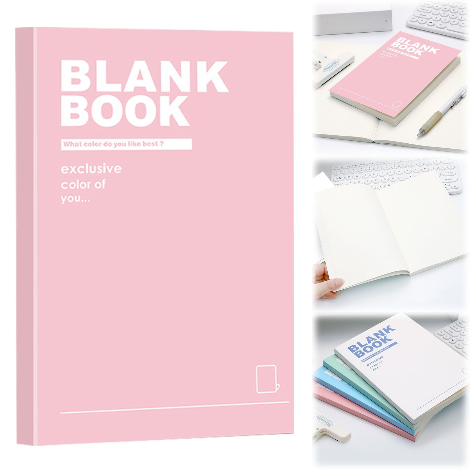 Under $5, A5 Blank Notebook, A5 Notebook 128 Pages, Horizontal Line ...