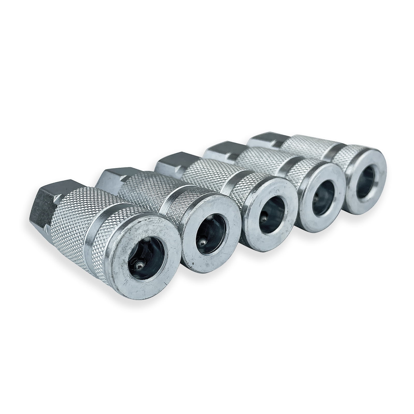 5 ARO Style Push Sleeve 1/4-inch NPT Female Couplers for Shop Air Line ...