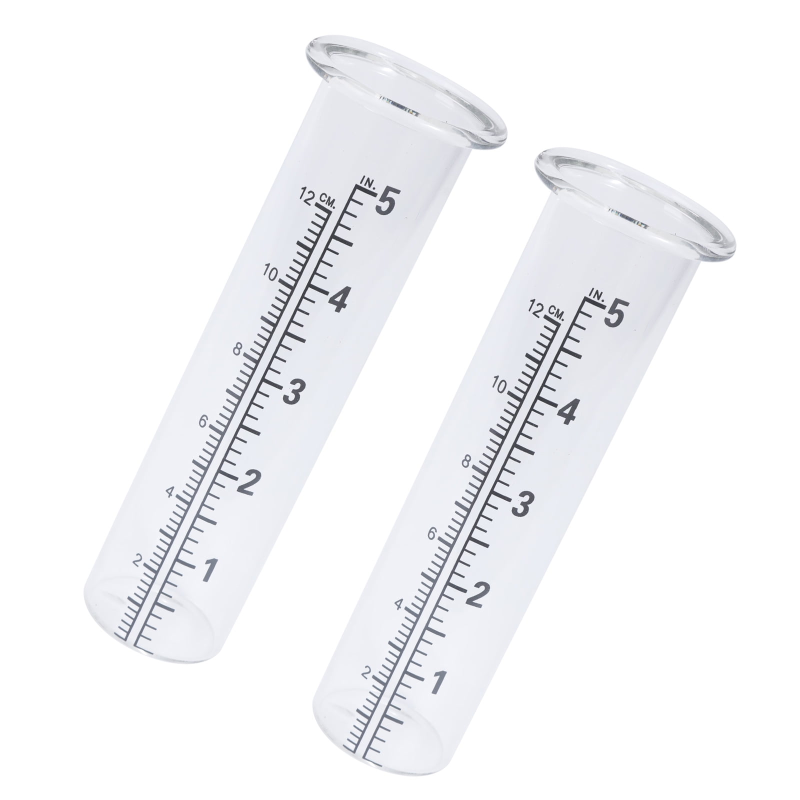 5" Accurate Measurement Durability Glass Rain Gauges Measures for ...