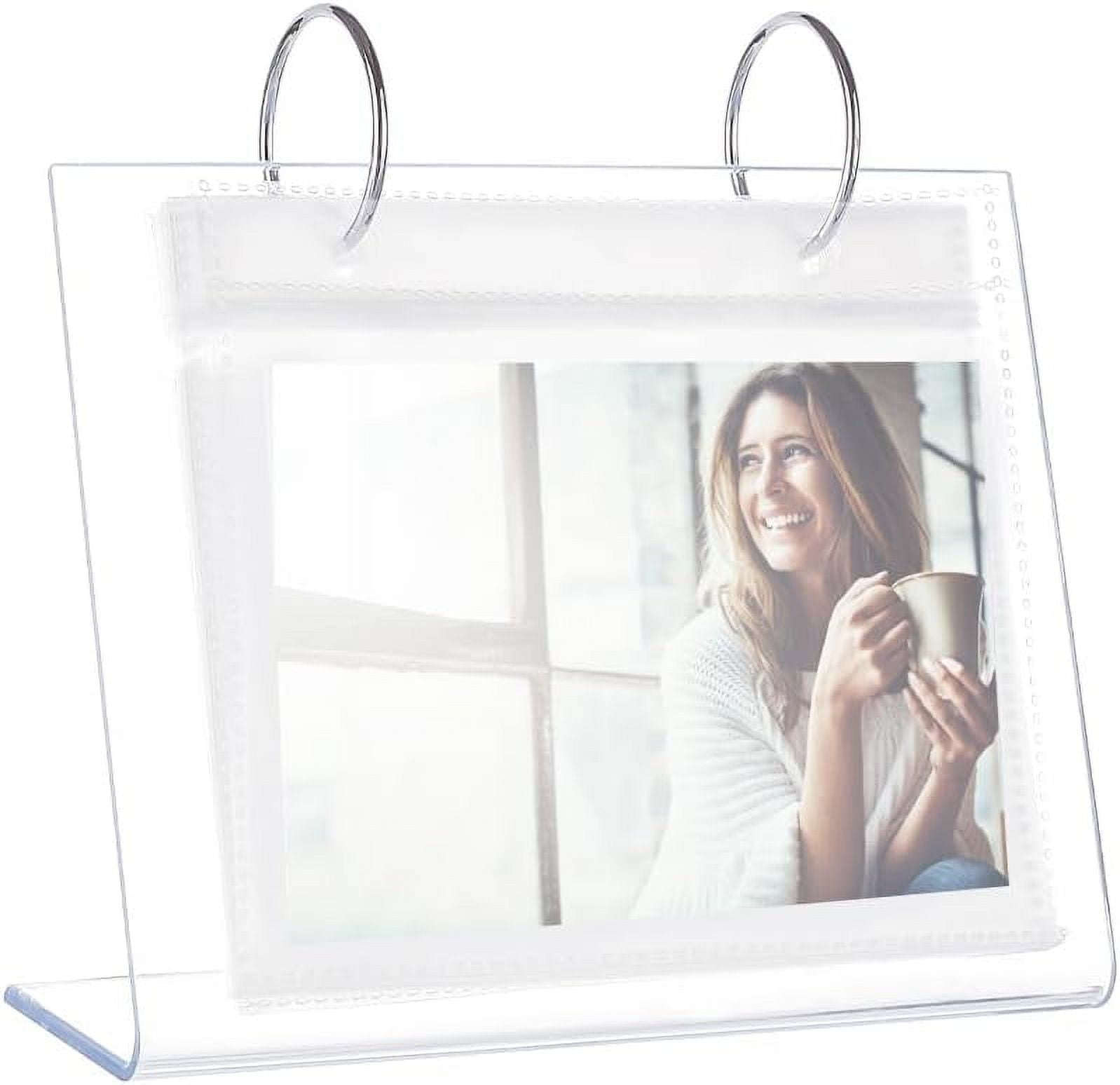 5" Acrylic Photo Album Transparent Vertical Flip Album Small Family ...