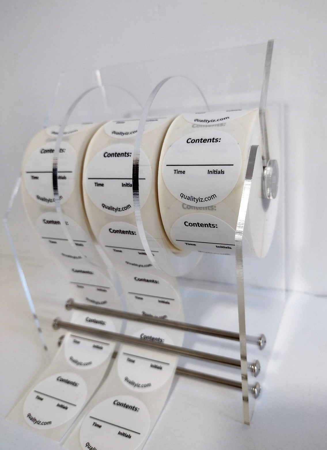 5" Adjustable 3-Disk Label Dispenser, by Quality IZ - Walmart.com