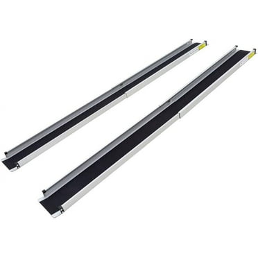 10' Lightweight Portable Handicap Wheelchair Telescoping Track Ramps ...