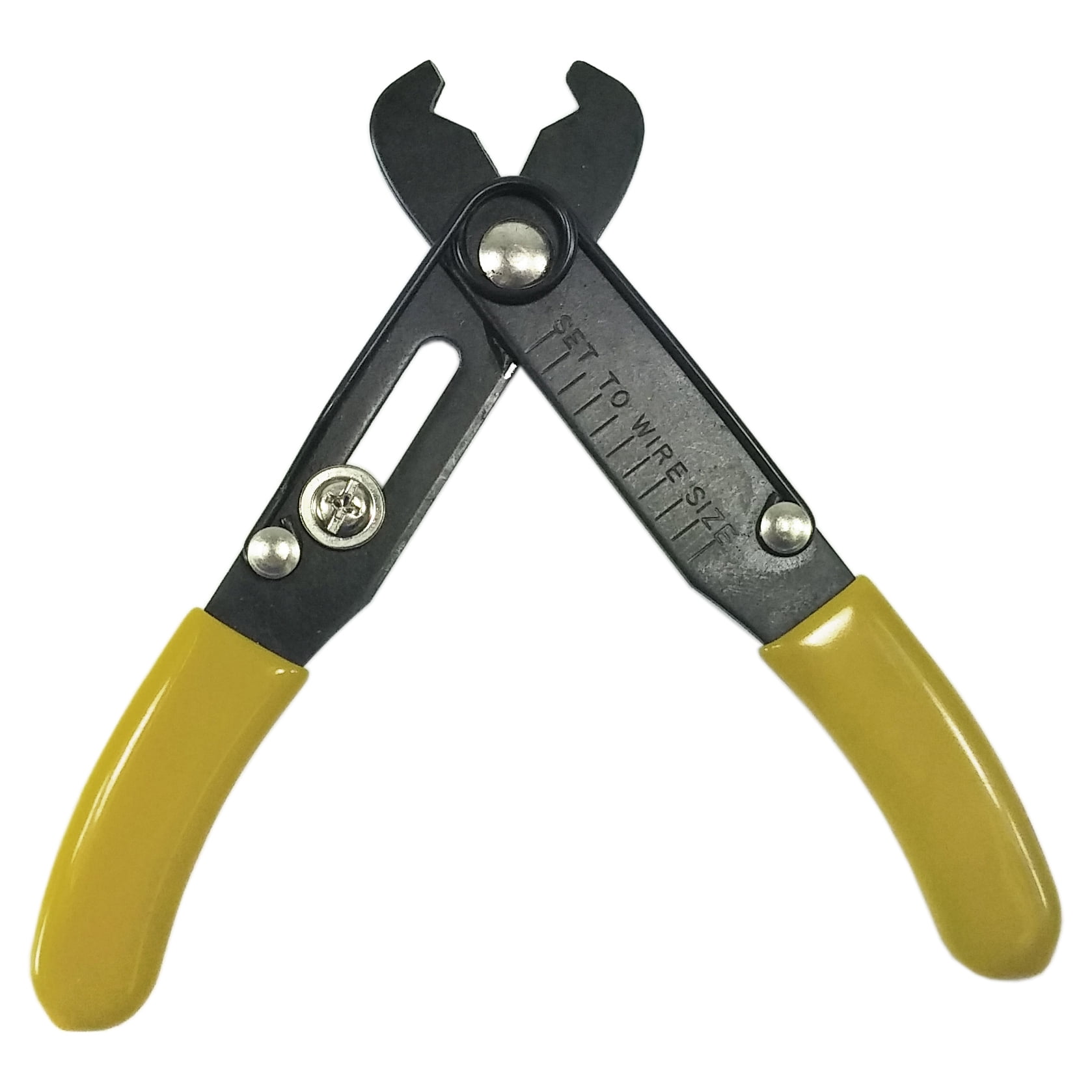 5" Adjustable Wire Stripper with Return Spring and Cushion Grip Handle ...