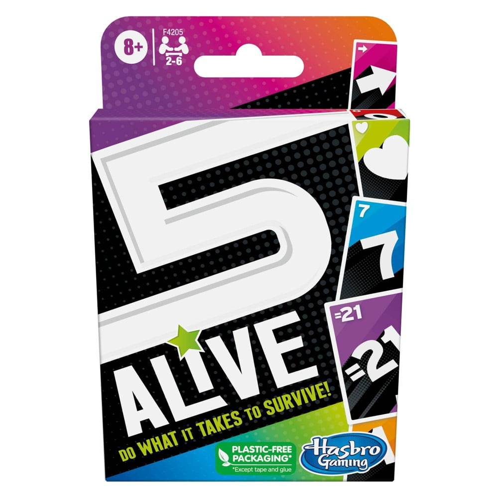 Hasbro 5 Alive Card Game Family-Friendly Card Game - Walmart.com