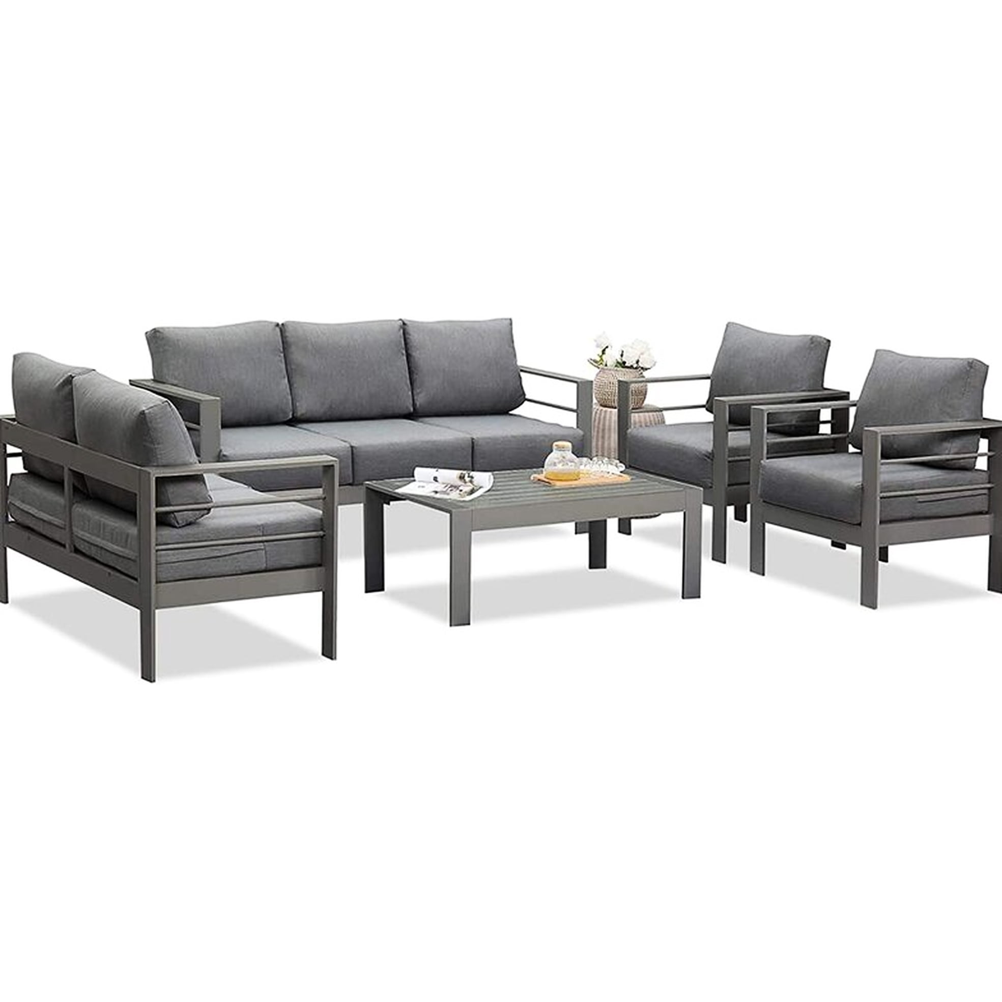 5 Aluminum Outdoor Couch - With A Framework And Relaxing Cushions For ...