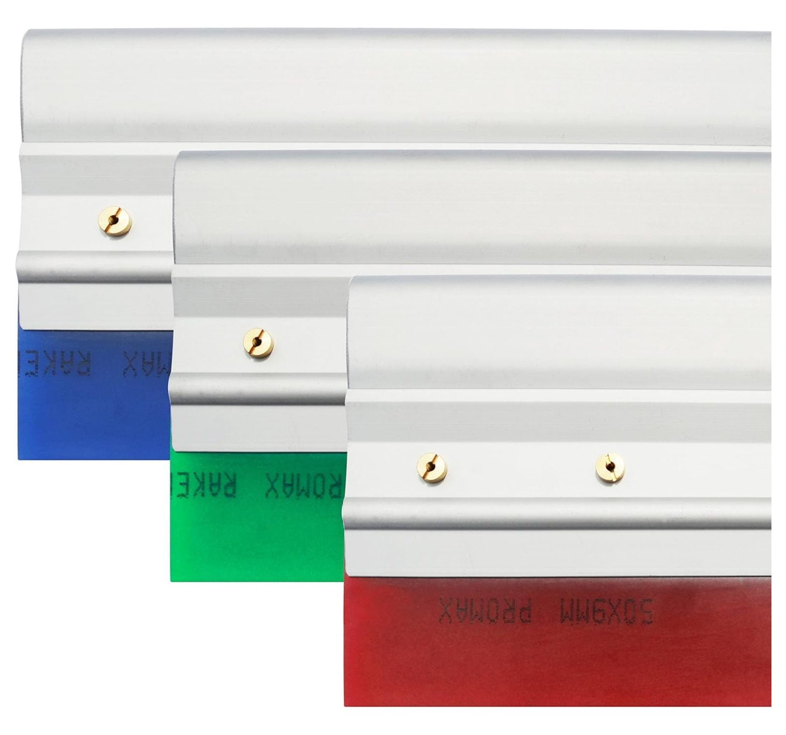 5" - Aluminum Squeegee Handle Set (Single Durometer) (Red (65 Durometer ...