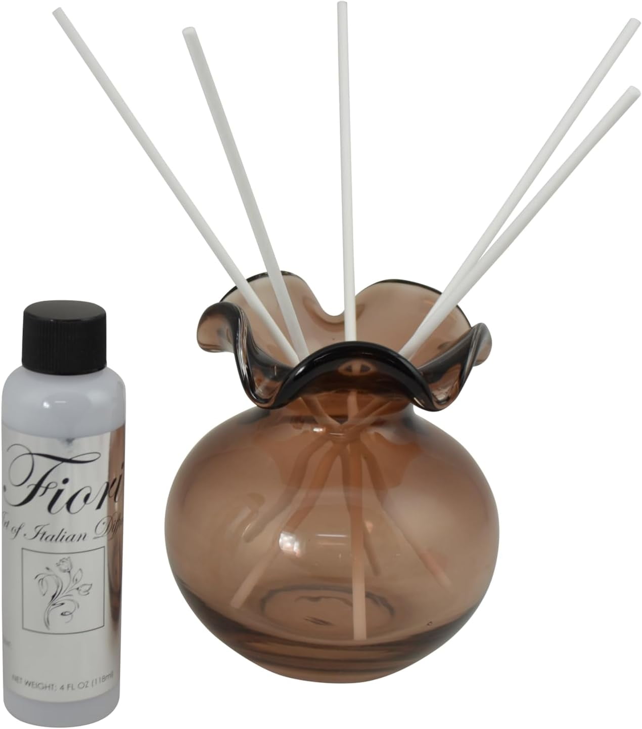 5" Amber Glass Vase Aroma Diffuser - Walmart.com