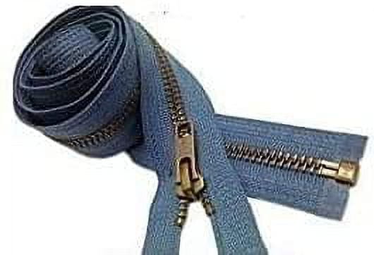 #5 Antique Brass Astro Blue Medium Weight YKK Jacket Separating Zipper ...