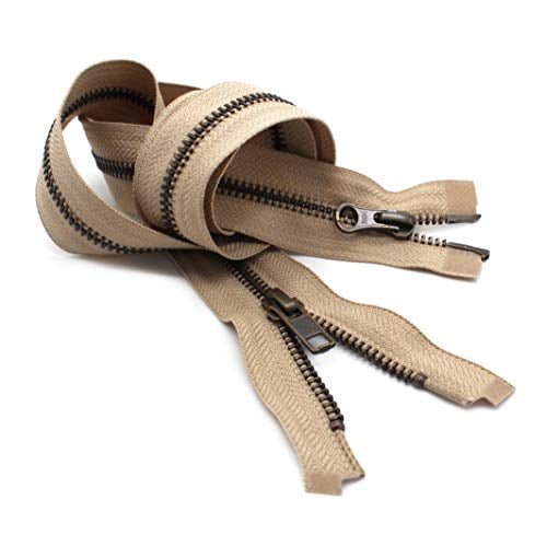 #5 Antique Brass Beige Medium Weight 2-Way YKK Jacket Separating Zipper ...