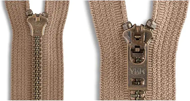 #5 Antique Brass Jeans/Pants Beige Medium Weight YKK Zippers - Color ...