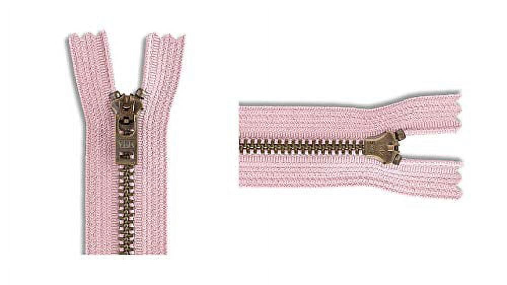 #5 Antique Brass Jeans/Pants Light Pink Medium Weight YKK Zippers ...