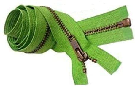 #5 Antique Brass Spring Green Medium Weight YKK Jacket Separating ...