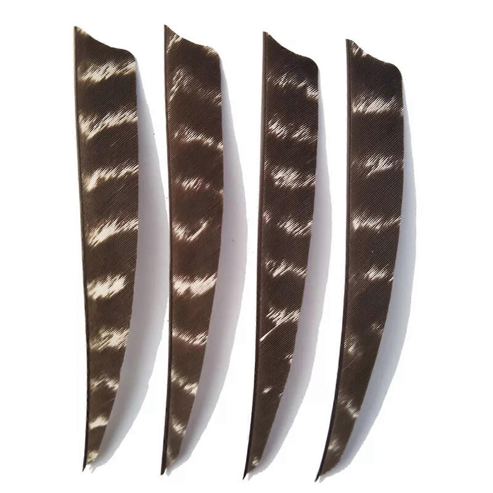 5" Archery Arrow Feather Natural Fletching Turkey Fletches Bow Arrow ...
