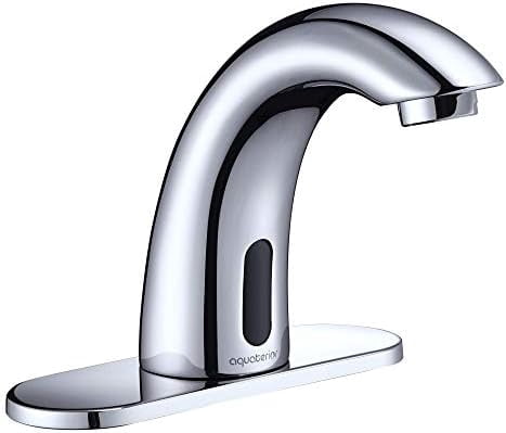 5" Automatic Sensor Touchless Bathroom Faucet with Hole Cover Plate ...
