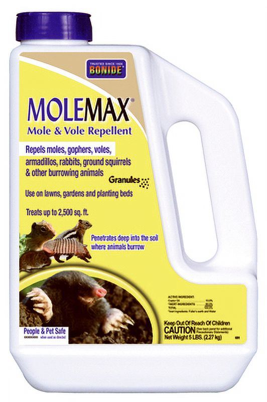 5 B Molemax Mole & Vole Repellent Granules & Bulb Protector, Each ...