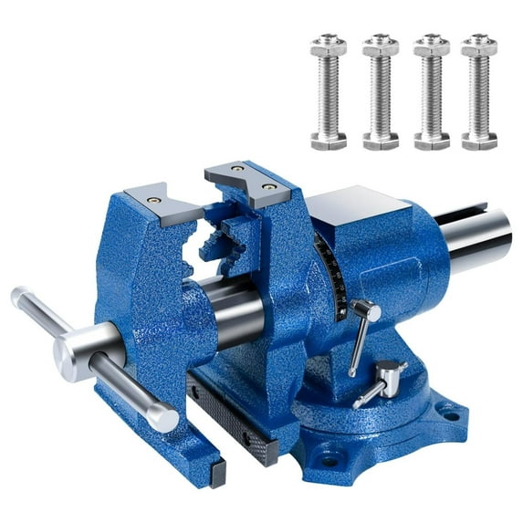 5" Bench Vise with 5 inch Jaw Width 5 inch Jaw Opening 4 inch Throat ...