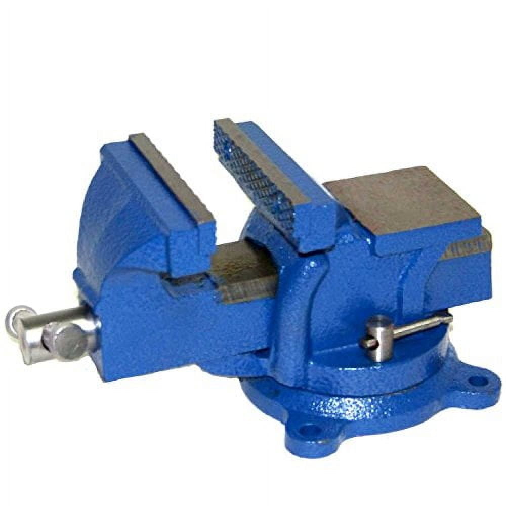 5" Bench Vise With Anvil Swivel Locking Base Table Top Clamp Heavy Duty ...