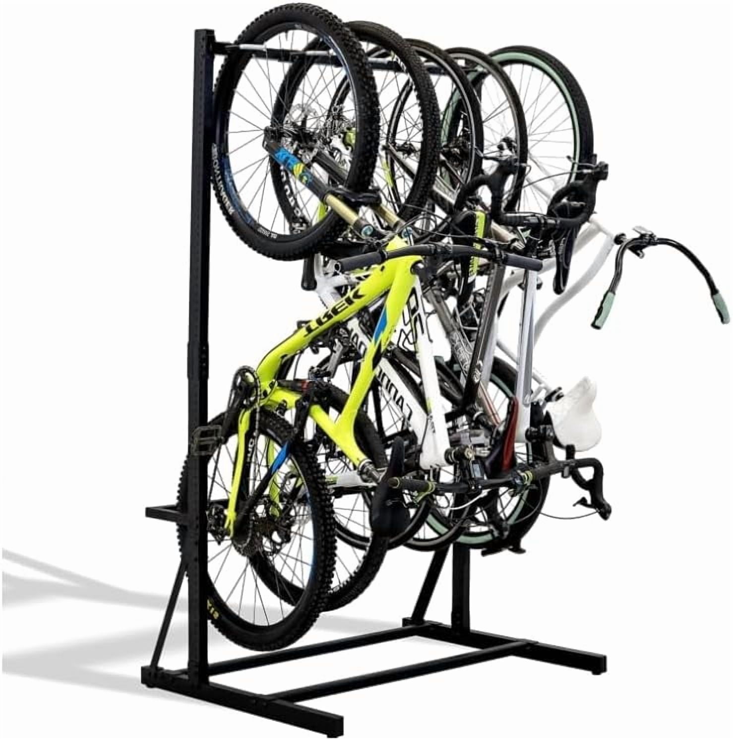 5 Bike Storage Rack, Freestanding Bike Storage, Adjustable Height ...