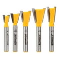 5 Bit Dovetail Router Bit Set - 1/4" Shank - Yonico 14520q - Walmart.com