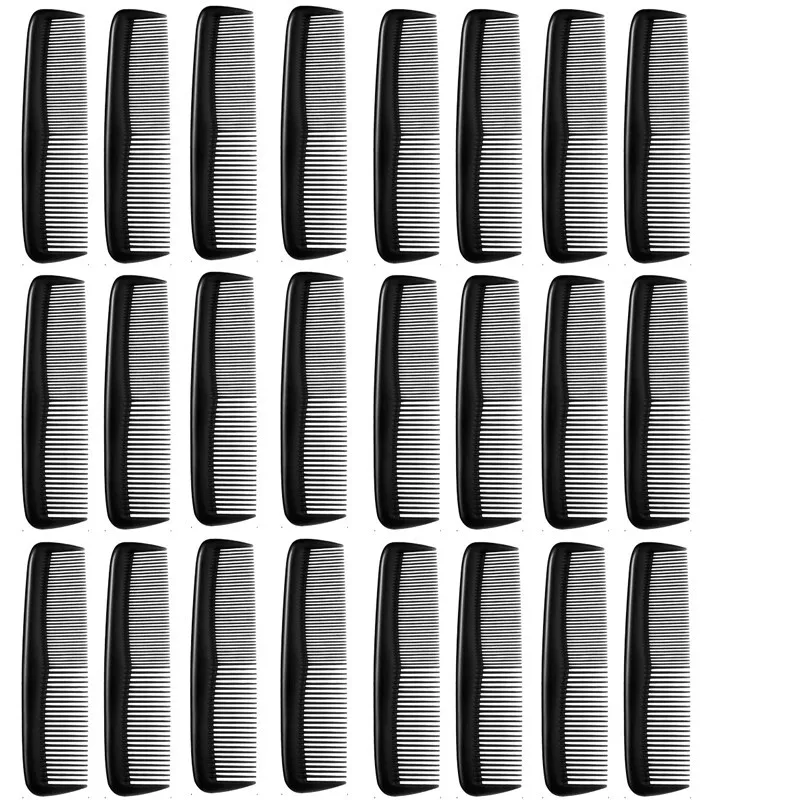 5" Black Hair Comb Pocket Size Plastic Flexible Combs, Pack of 24 ...