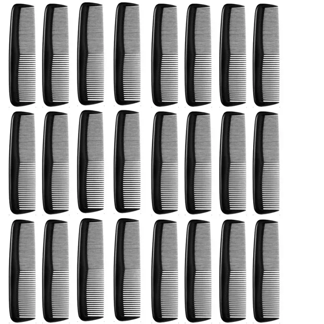 5" Black Hair Comb Pocket Size Plastic Flexible Combs, Pack of 24 ...