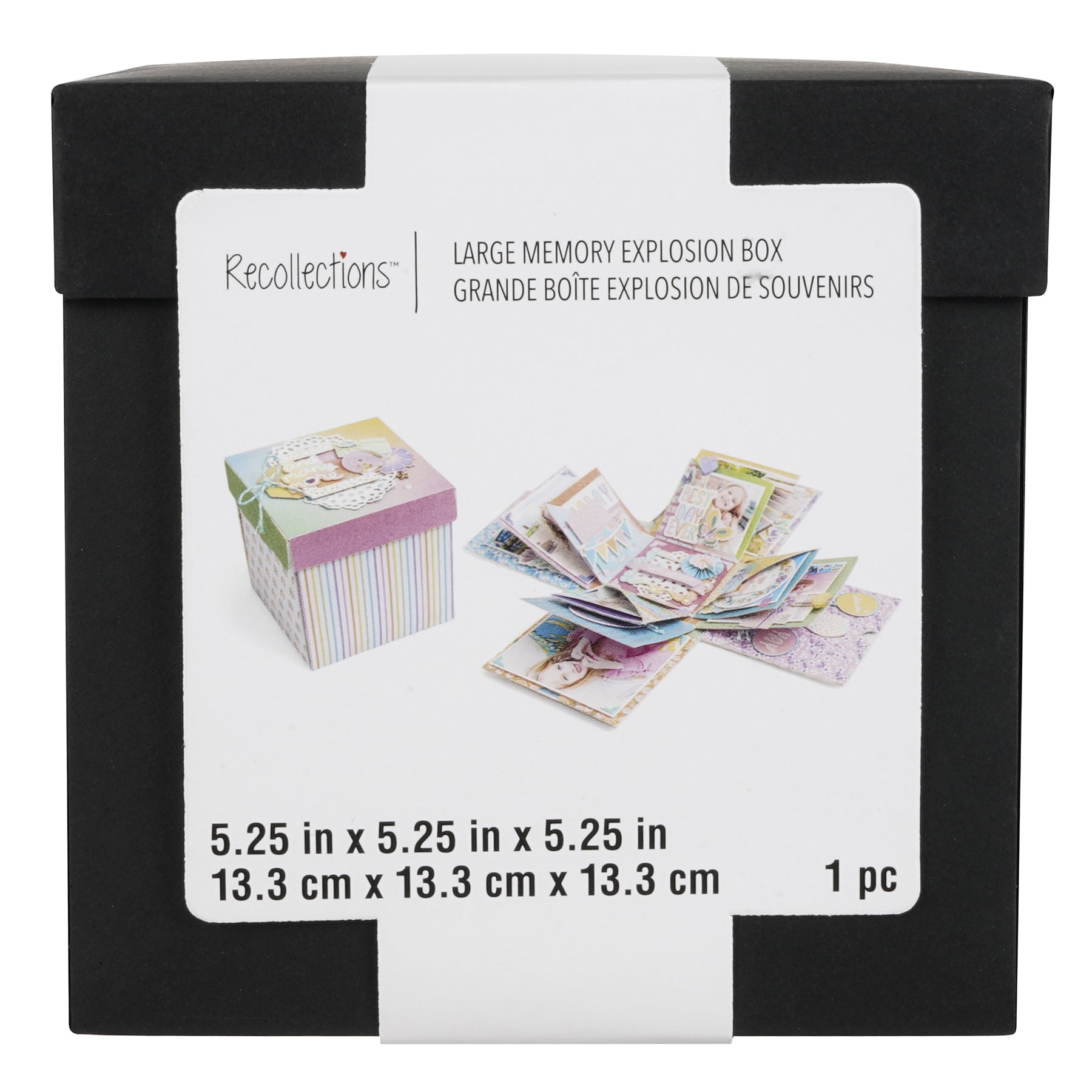 5" Black Memory Explosion DIY Keepsake Box by Recollections‚Ñ¢, Ideal ...