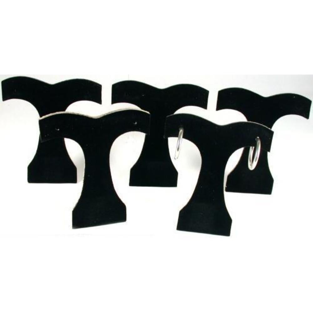 5 Black Velvet Earring Tree Jewelry Display Showcases - Walmart.com