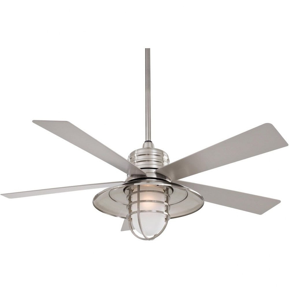 5 Blade Ceiling Fan With Light Kit-23.75 Inches Tall And 54 Inches Wide ...