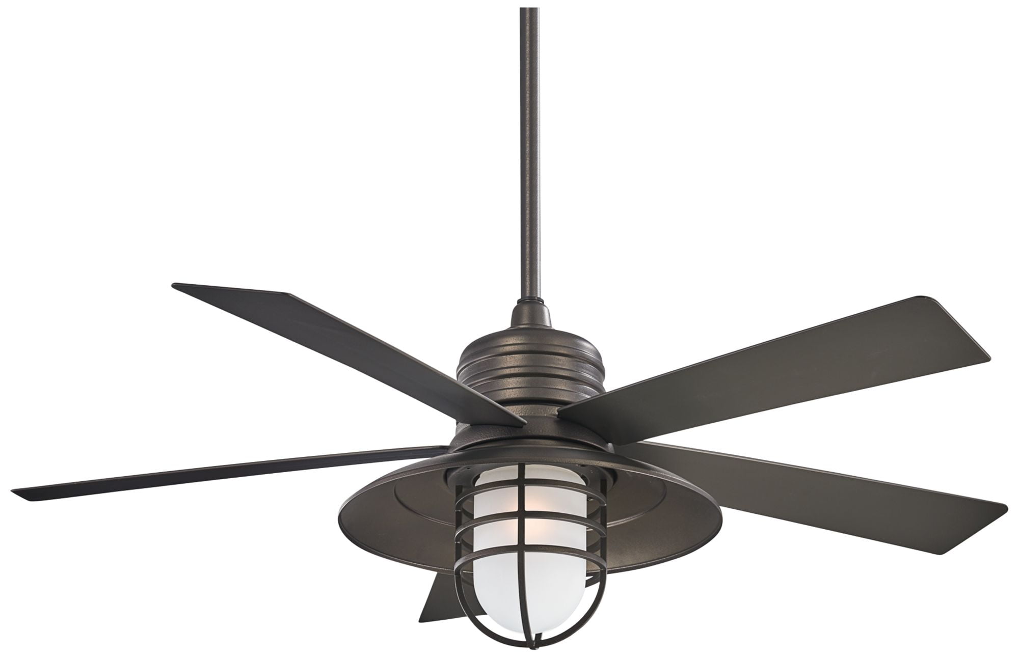 5 Blade Ceiling Fan With Light Kit-23.75 Inches Tall And 54 Inches Wide ...
