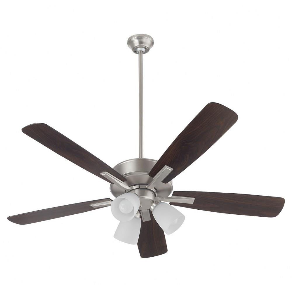 5 Blade Ceiling Fan with Light Kit-18.25 inches Tall and 52 inches Wide ...